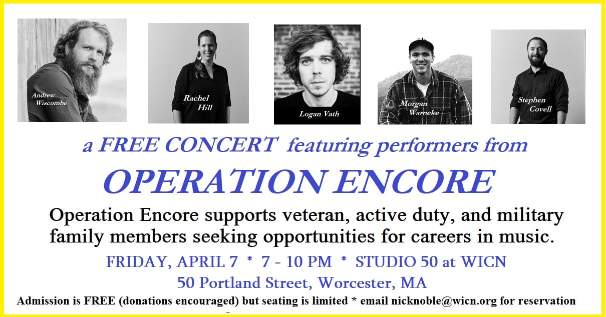 OPERATION ENCORE: A Free Studio 50 Concert - 90.5 WICN Public Radio
